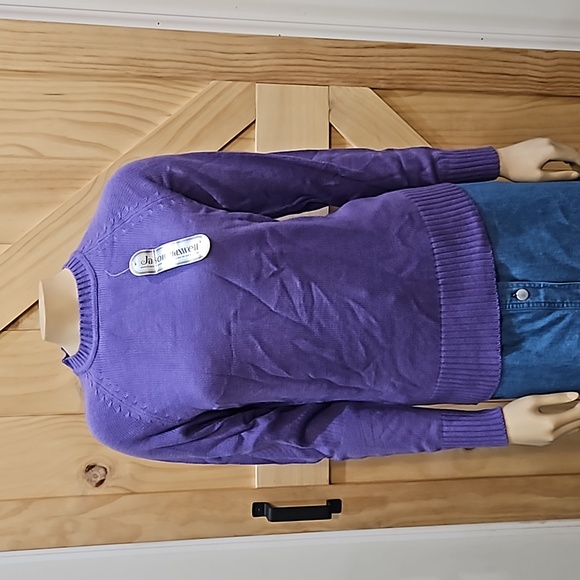 Vintage | Sweaters | Nos Vintage Jason Maxwell Purple Sweater Large ...